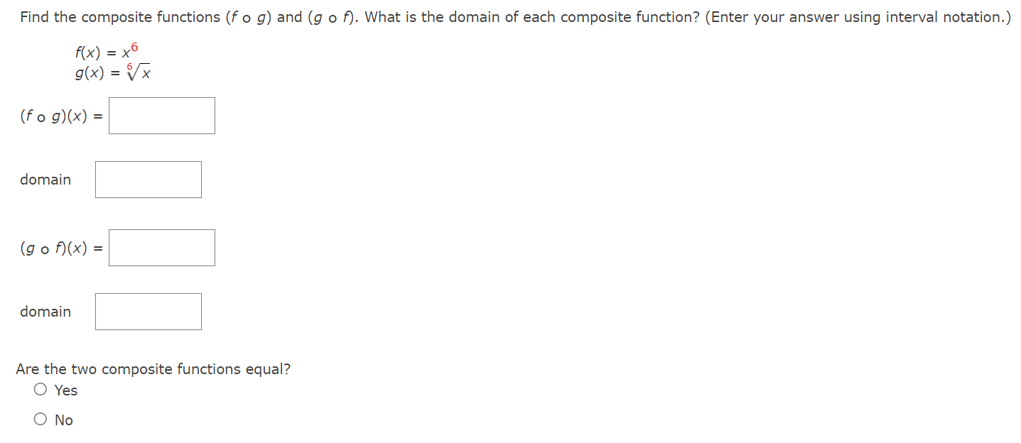 Solved Find the composite functions (f∘g) and (g∘f). What is | Chegg.com
