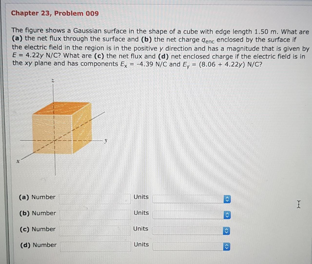 Solved Chapter 23, Problem 009 The fiqure shows a Gaussian | Chegg.com