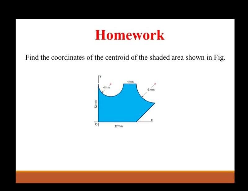 Solved Homework Find the coordinates of the centroid of the | Chegg.com