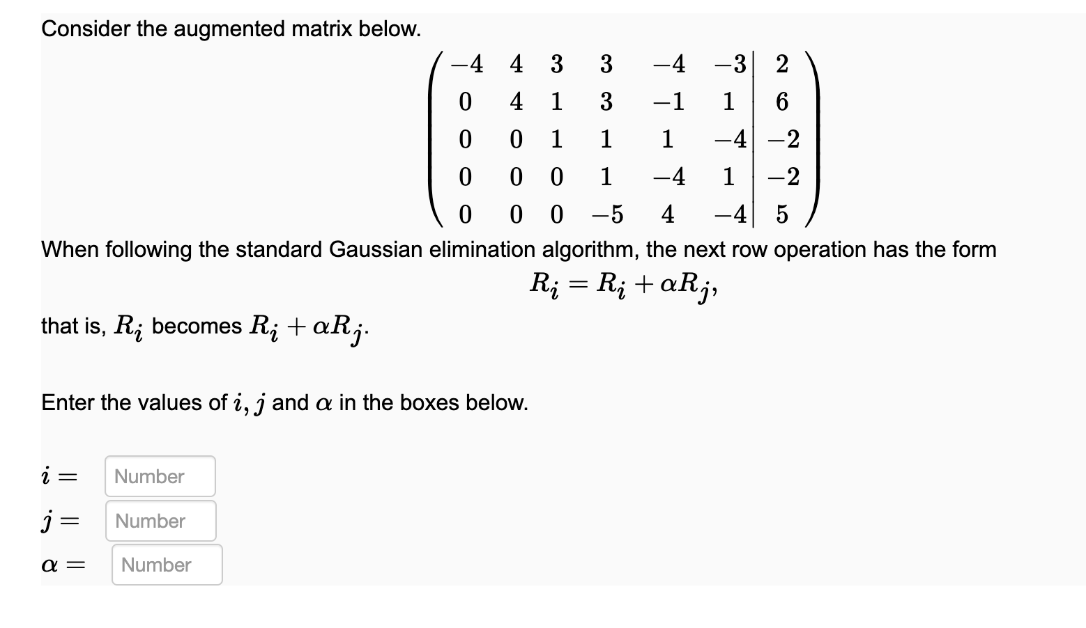 Solved Consider the augmented matrix below. | Chegg.com