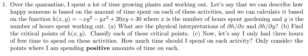 Solved Calculus 3 Problem. Please show detailed work and | Chegg.com