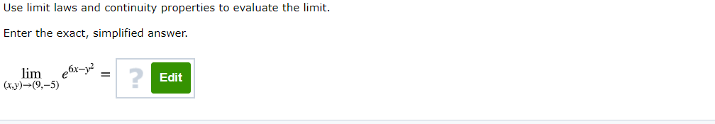 Solved Question 26 Use limit laws and continuity properties | Chegg.com