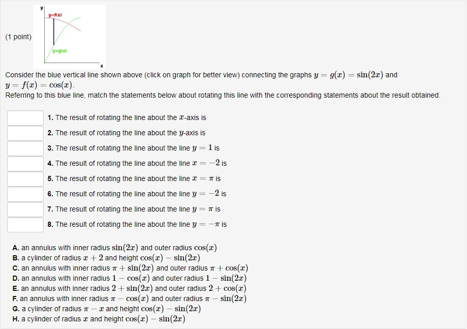 Solved y yax) (1 point) yag) Consider the blue vertical line | Chegg.com