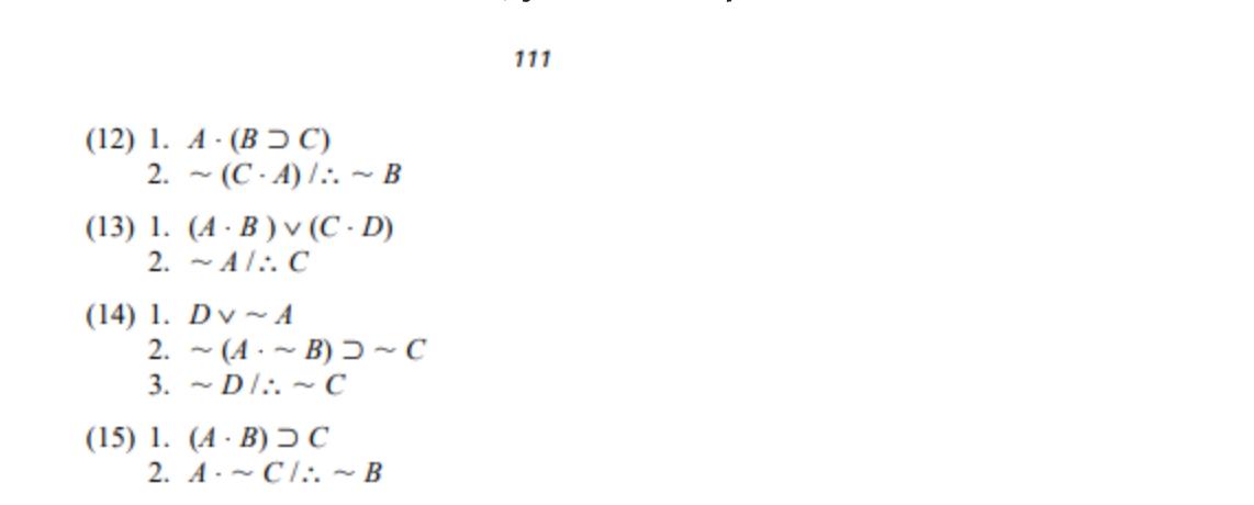 Solved Exercise 4-8 p. 111 # 13, 15 For each proof, | Chegg.com