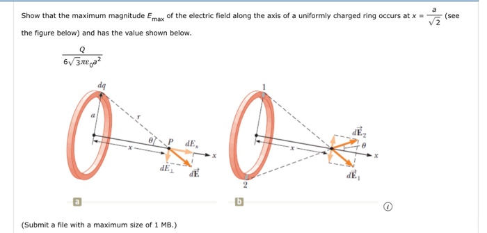 Solved Show that the maximum magnitude Emax of the electric | Chegg.com