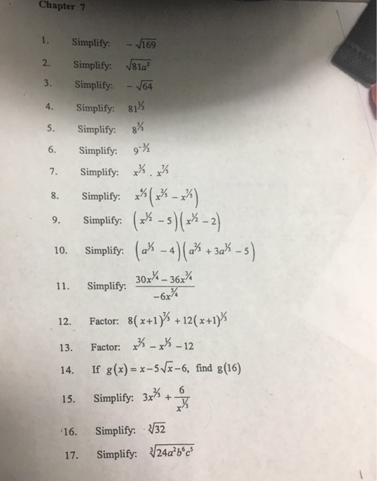Solved Simplify: - Squareroot 169 Simplify: Squareroot 81 | Chegg.com Solved Simplify: - Squareroot 169 Simplify: Squareroot 81 | Chegg.com