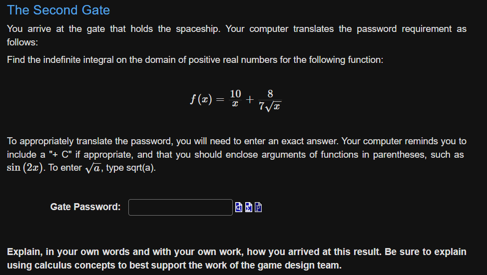 Solved The Second Gate You arrive at the gate that holds the | Chegg.com