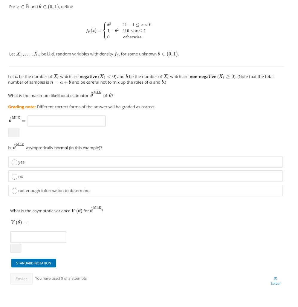 Solved For ICR and Oc (0,1), define 62 if - 1 0). (Note that | Chegg.com