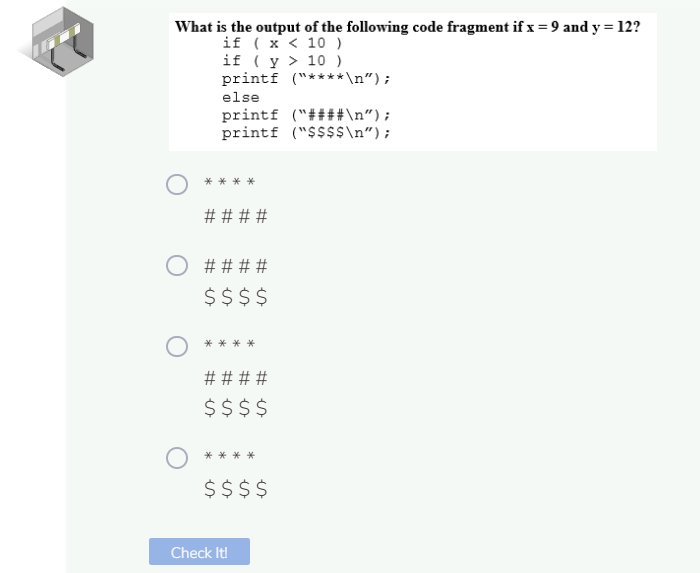 Solved // What is the value of y after executing the | Chegg.com