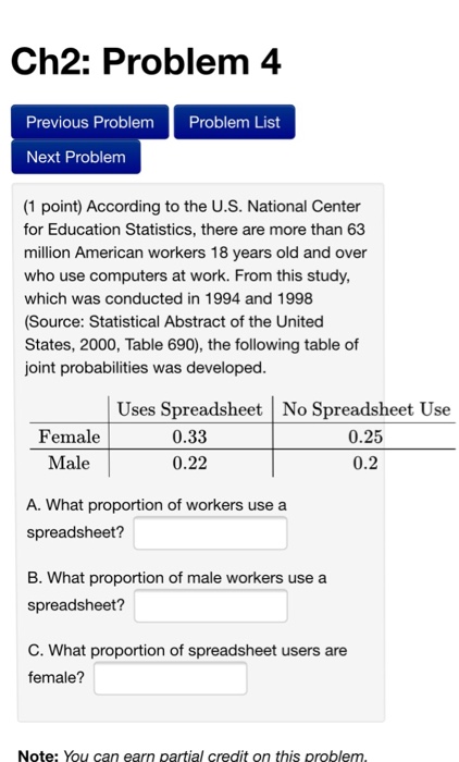 Solved Ch2: Problem 4 Previous Problem Problem List Next | Chegg.com