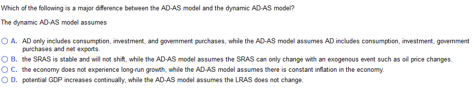 Solved Which of the following is a major diference between | Chegg.com