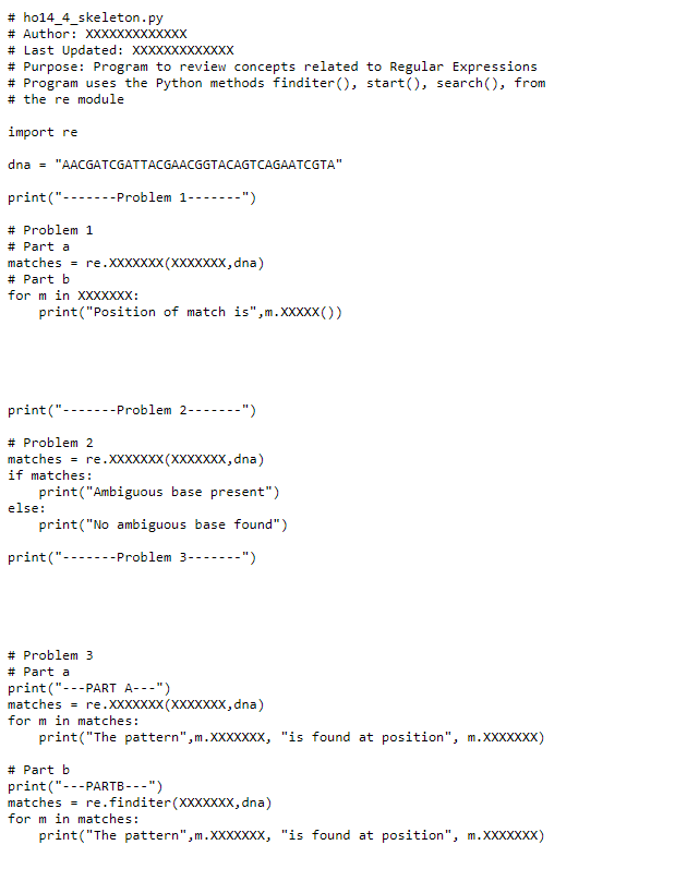 Solved Problem Four: Given a short DNA sequence: | Chegg.com