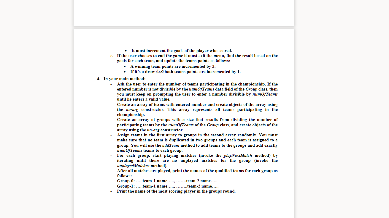 Solved Write a Java program that implements the system shown | Chegg.com