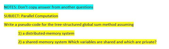 Solved NOTES: Don't copy answer from another questions | Chegg.com