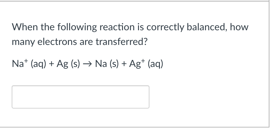 Solved When the following reaction is correctly balanced, | Chegg.com