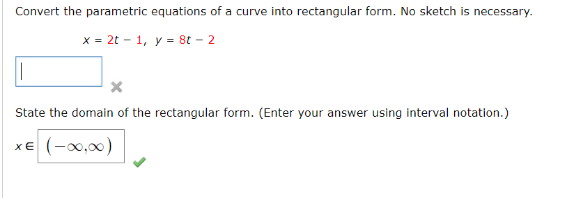 Solved Convert the parametric equations of a curve into | Chegg.com