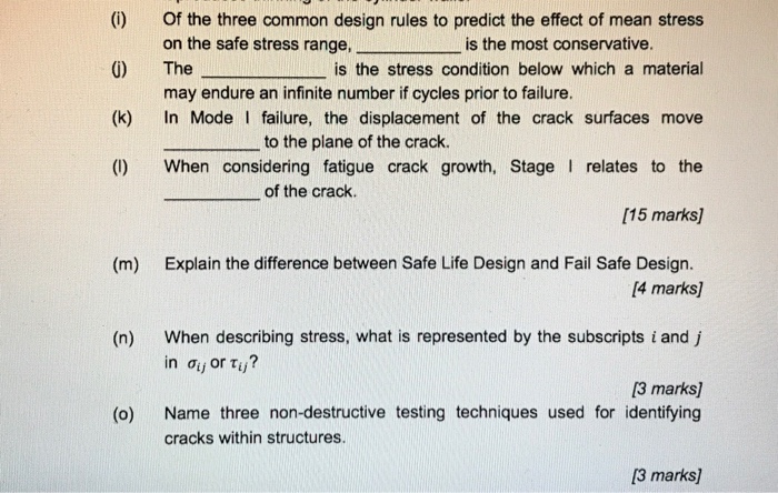Solved (i) Of the three common design rules to predict the | Chegg.com