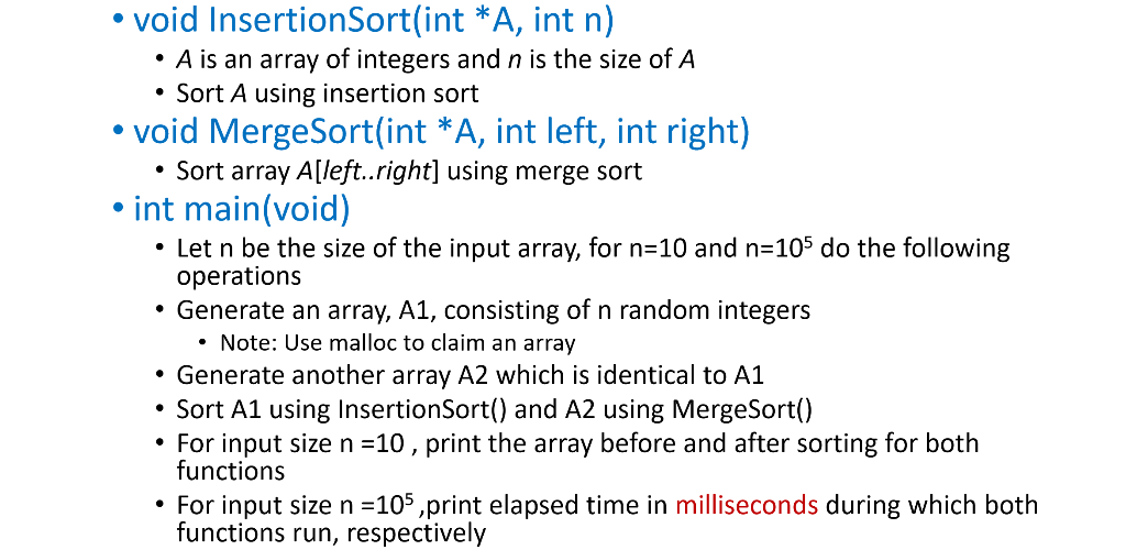 Solved Please Use C99 Standard To Imlement These