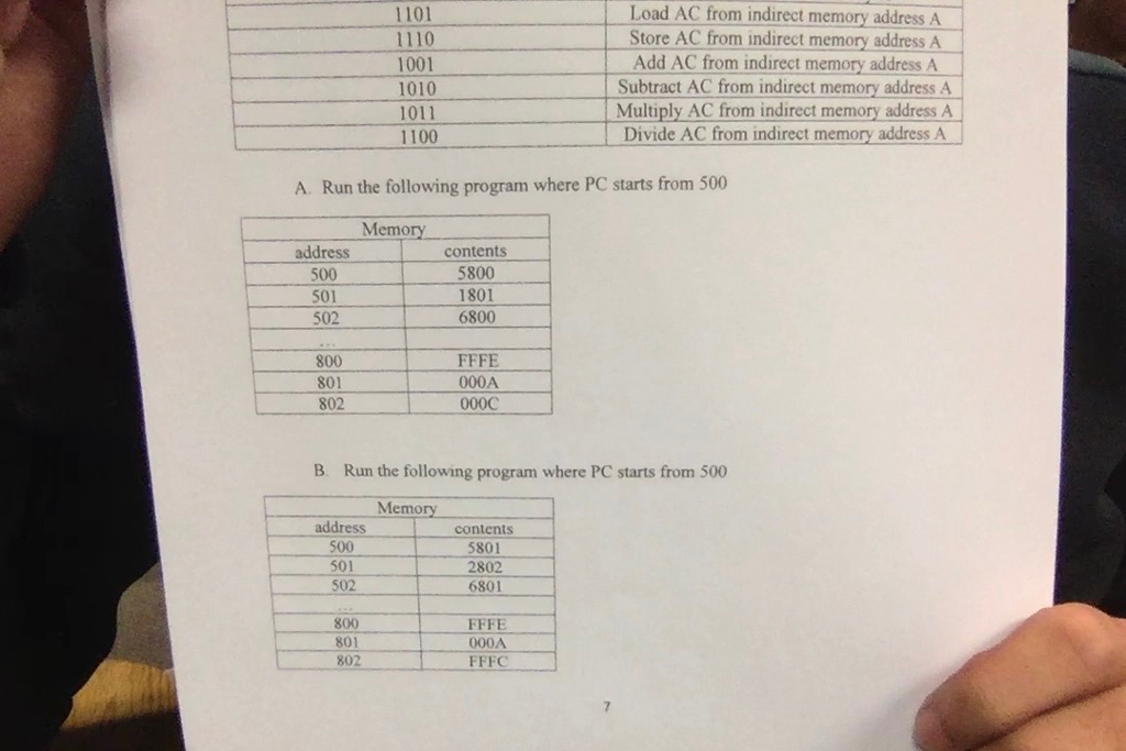 Solved Section V Consider the following instruction format | Chegg.com