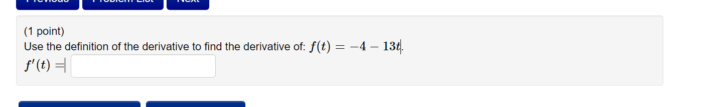 Solved WWB05: Problem 4 Previous Problem List Next (1 point) | Chegg.com
