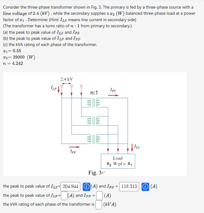 Solved Consider the three-phase transformer shown in ﻿Fig. | Chegg.com