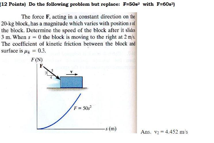 Solved (12 Points) Do the following problem but replace: | Chegg.com