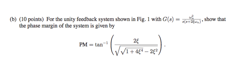 Solved 4. (a) (15 points) Consider unity feedback system of | Chegg.com