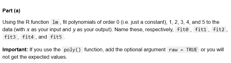 Question 1 Let's briefly practice some polynomial | Chegg.com
