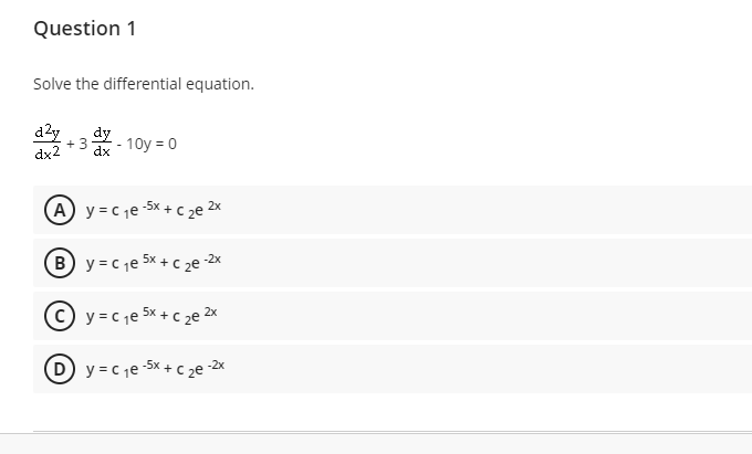 Solved Question 1 Solve the differential equation. d2y + 3 | Chegg.com
