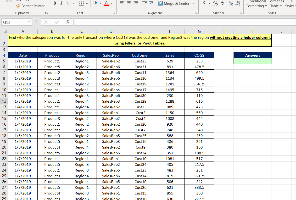 Solved Paste 1 B IU - + $ Format Painter Merge & Center - $ | Chegg.com