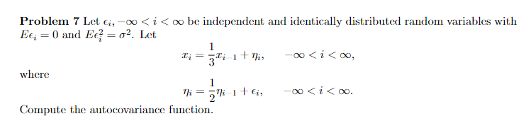Problem 7 Let £i- | Chegg.com