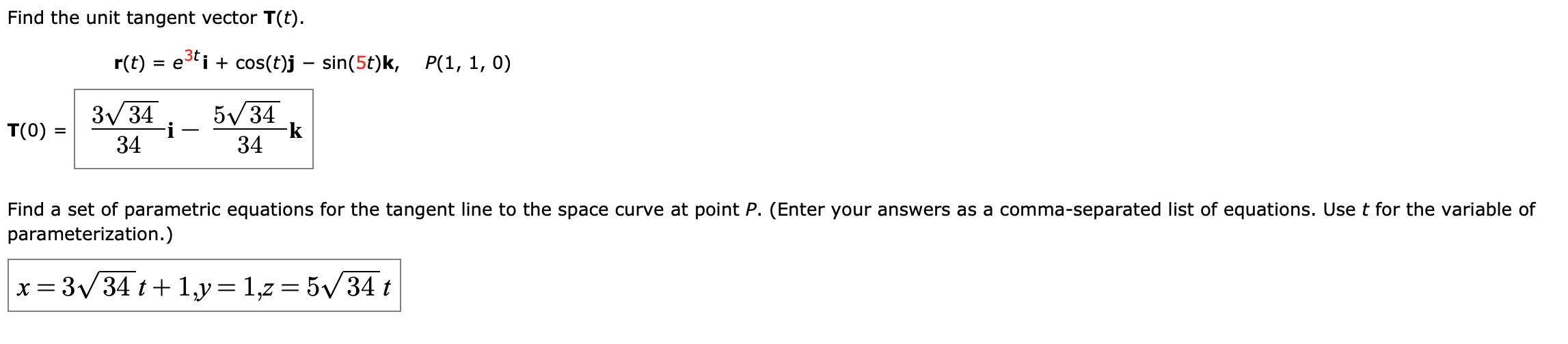 Solved Find the unit tangent vector T(t). | Chegg.com