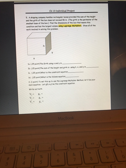 Solved A shipping company handles rectangular boxes provided | Chegg.com