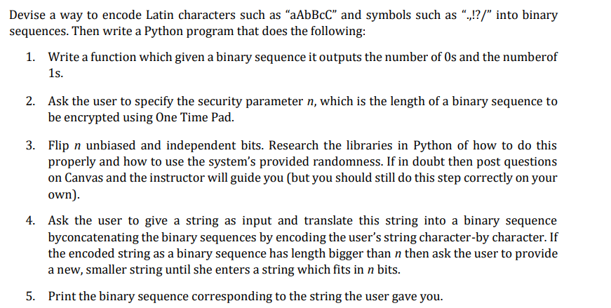 Solved Devise a way to encode Latin characters such as | Chegg.com
