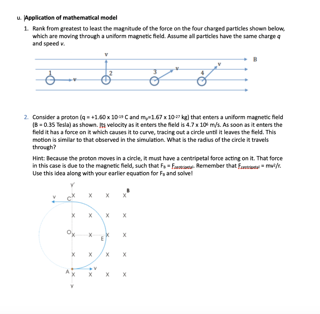 Solved u. Application of mathematical model 1. Rank from | Chegg.com