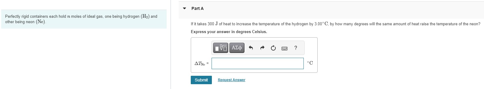Solved Perfectly rigid containers each hold n moles of ideal | Chegg.com