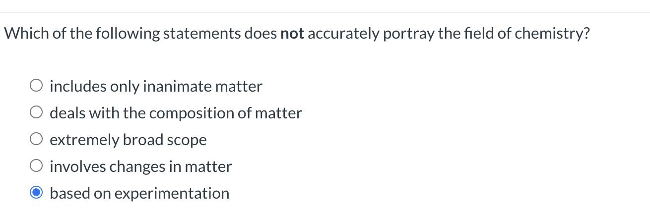 Solved Which of the following statements does not accurately | Chegg.com