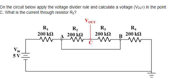 Solved On the circuit below apply the voltage divider rule | Chegg.com