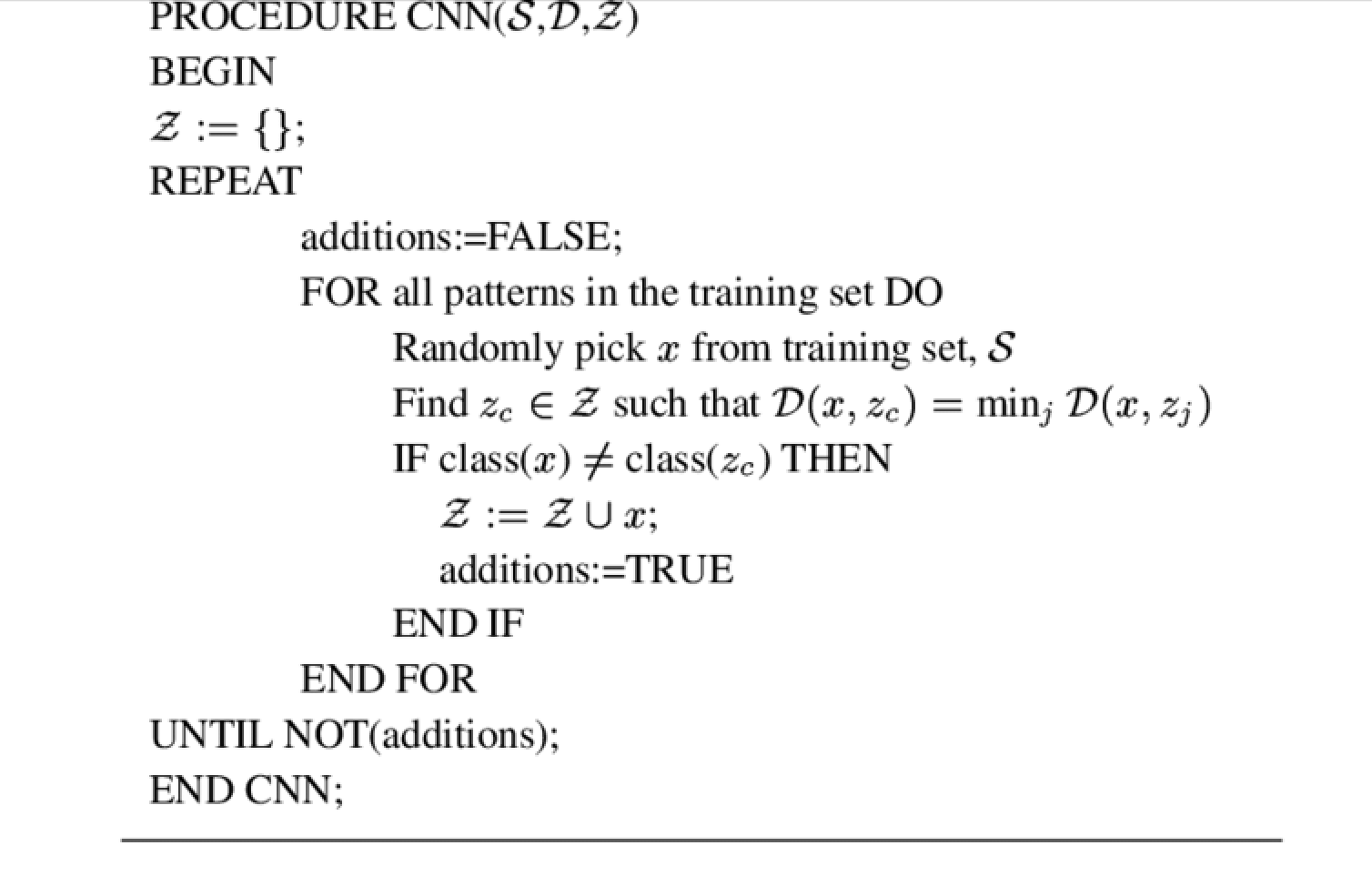 Solved Condensed Nearest Neighbor (CNN) Data reduction | Chegg.com