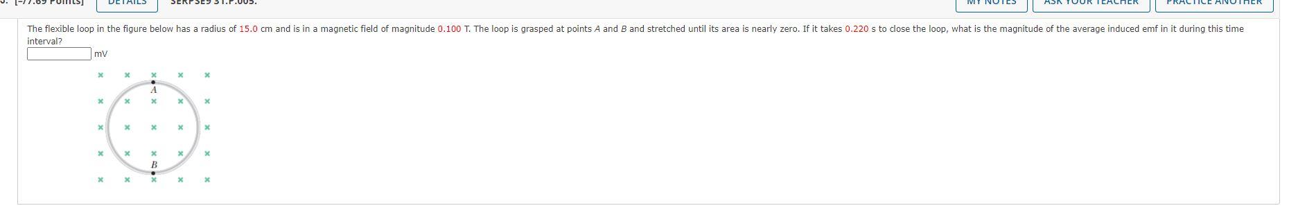 Solved The flexible loop in the figure below has a radius of | Chegg.com