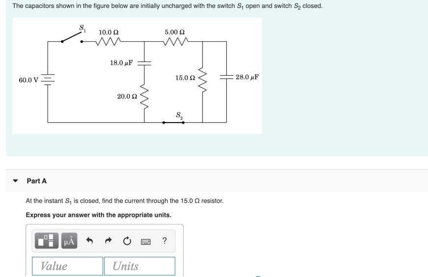 Solved The capacitors shown in the figure below are | Chegg.com