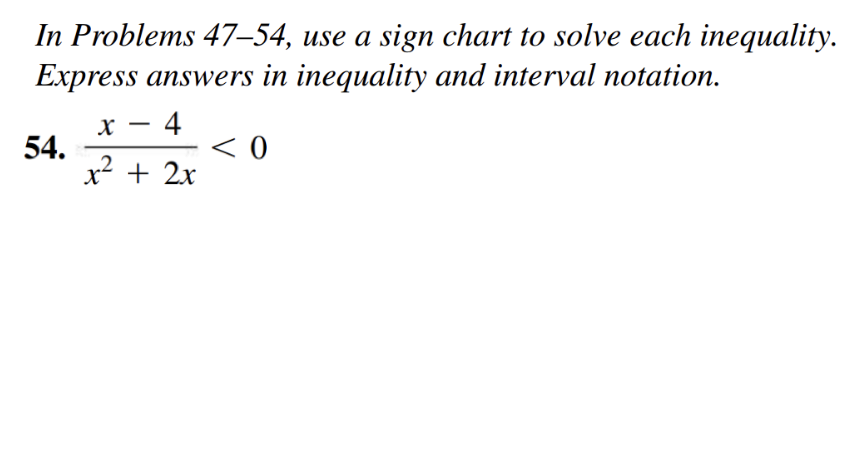 Solved B In Problems 41-46, find all partition numbers of | Chegg.com