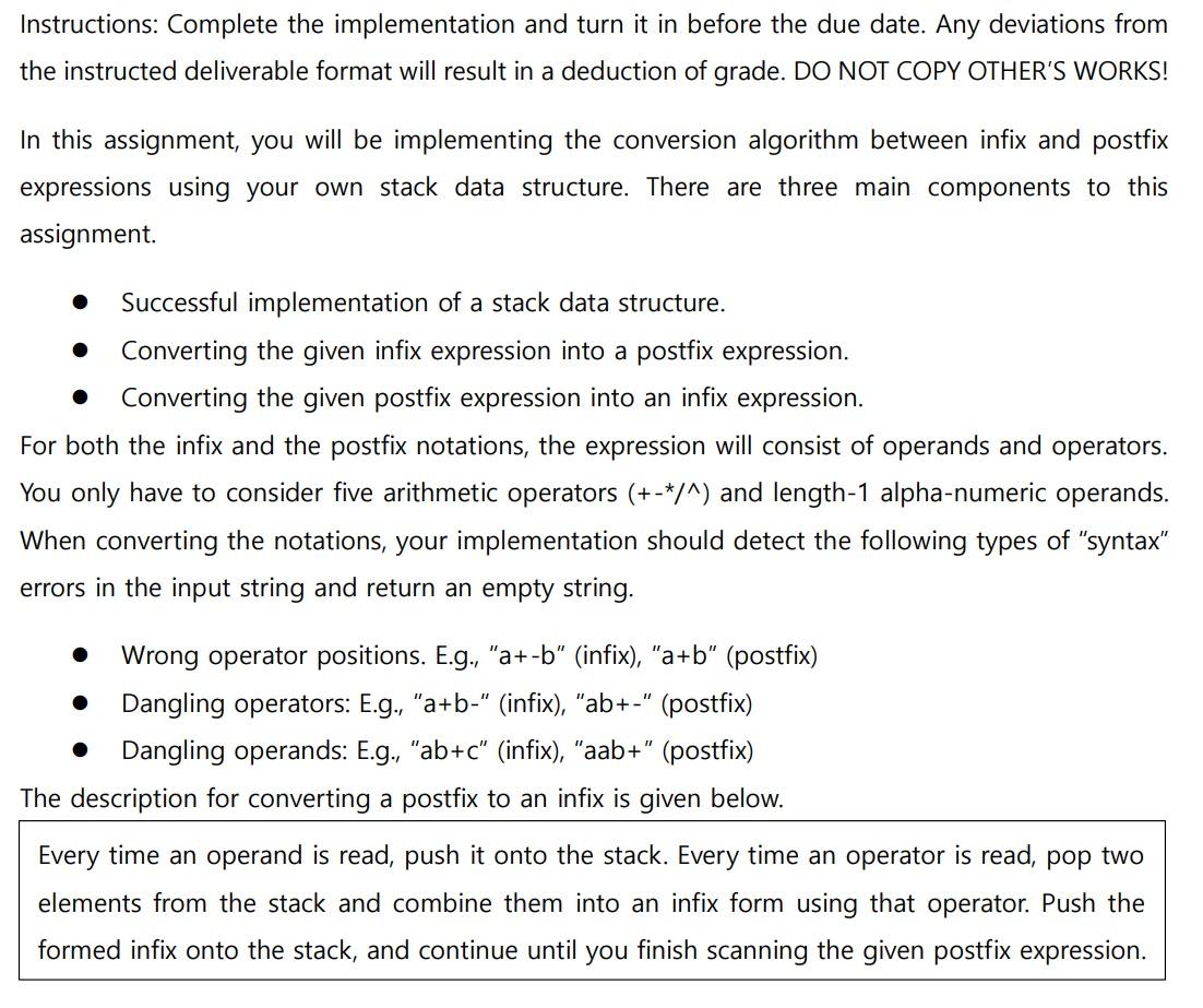 Solved HW4.java enum OPER{PLUS, MINUS, TIMES, DIV, POW}; // | Chegg.com