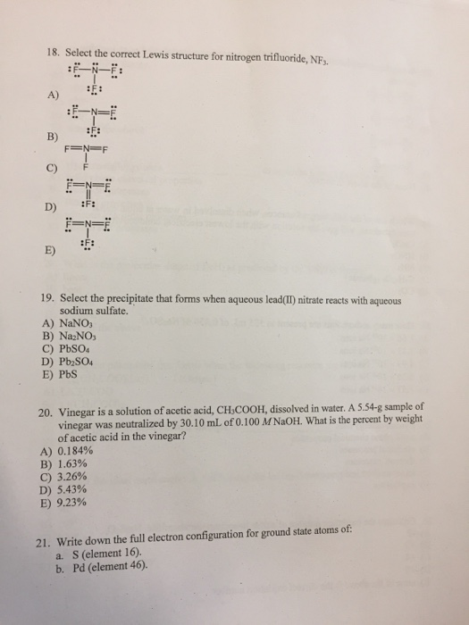 Nitrogen Trifluoride Lewis Structure
