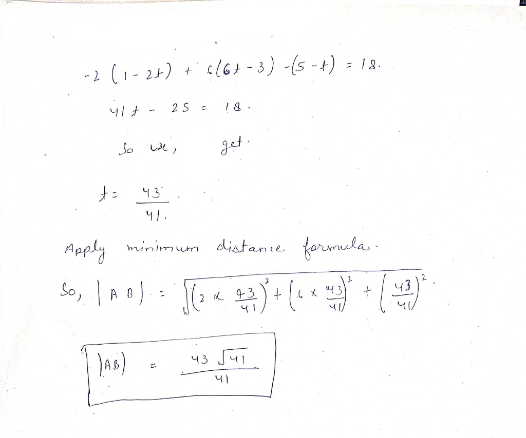 Solved Can some explain what minimum distance formula in | Chegg.com