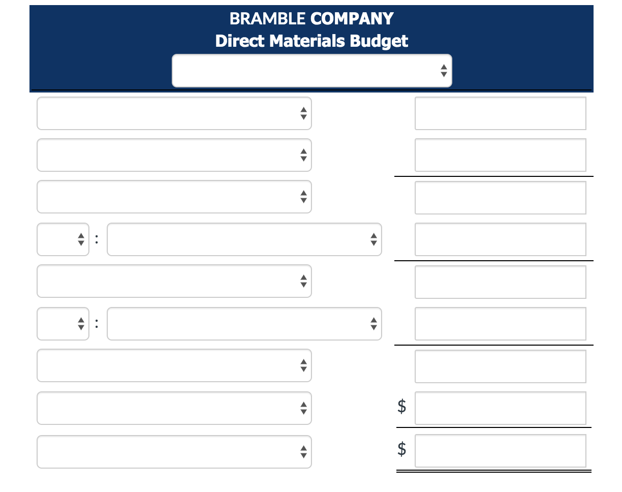 Solved Bramble Company has 4,814 pounds of raw materials in | Chegg.com