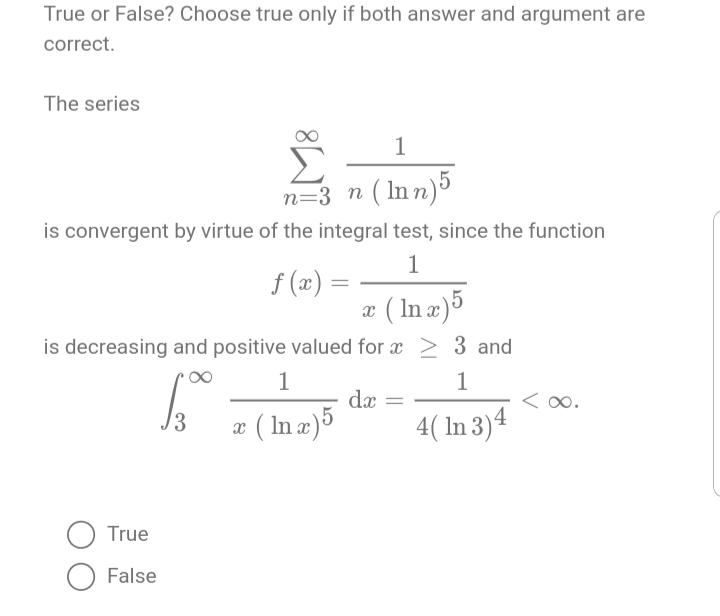 Solved True or False? Choose true only if both answer and | Chegg.com