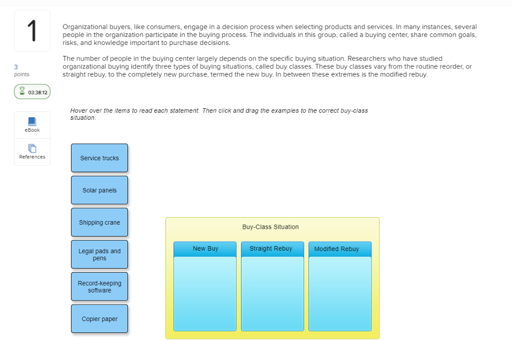 Solved Organizational buyers, like consumers, engage in a | Chegg.com