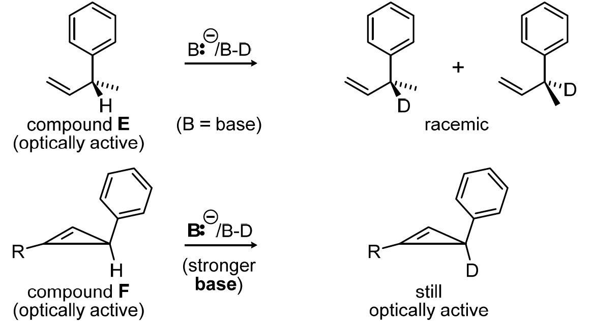 Solved When treated with strong base (B-) along with its | Chegg.com