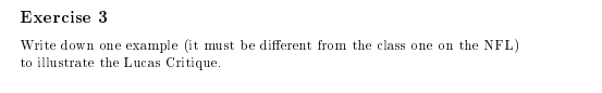 Solved Exercise 3 Write down one example (it must be | Chegg.com